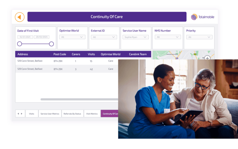 Reablement and Care Services Solution Features | Totalmobile