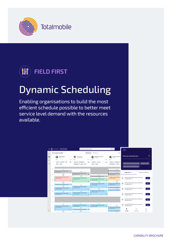 Dynamic Scheduling | Capability Brochure | Totalmobile