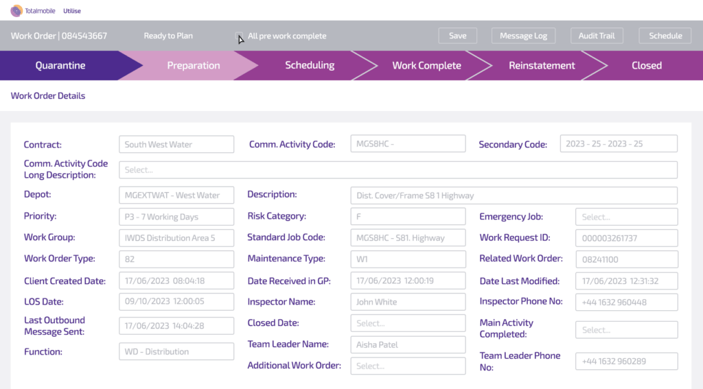 Field Operations Management Software | Utilise | Totalmobile