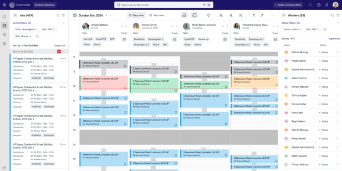 Demo See Dynamic Scheduling In Action Totalmobile