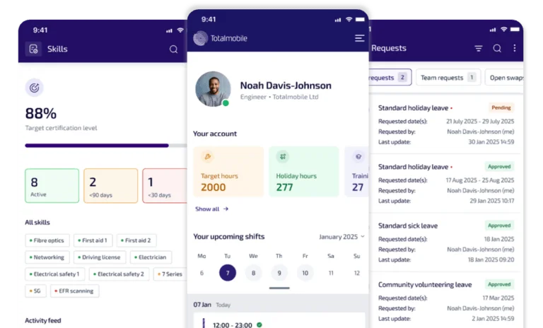 Rostering Software | Totalmobile