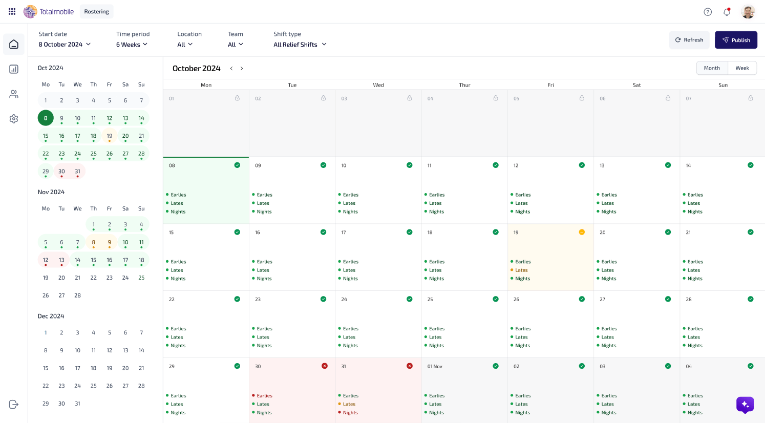Complete Workforce Rostering | Totalmobile